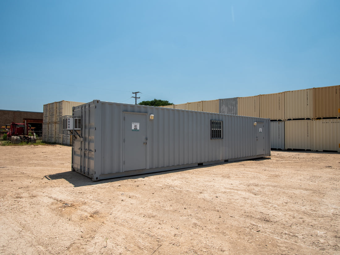 Ground Level Office Container – Lone Star Storage